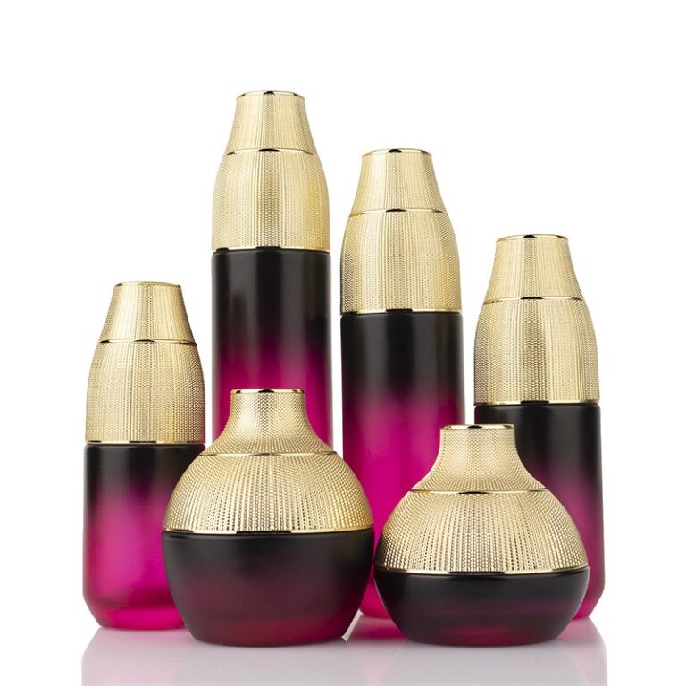 Luxury Glass Packaging Set for Skincare – Cream Jars & Bottles