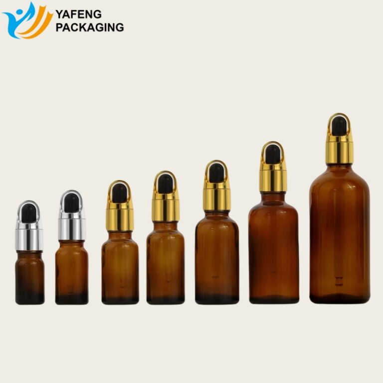 Amber Glass Dropper Bottles | Custom Essential Oil Packaging